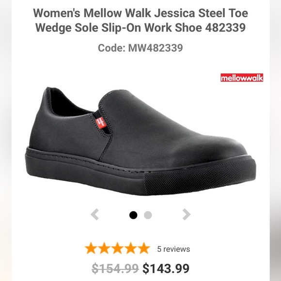 mellow walk | Shoes | Womens Mellow Walk Jessica Steel Toe Wedge Sole ...